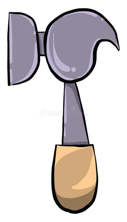 Small Hammer Weapon Monoline Symbol Icon Logo for Graphic Design, UI UX ...