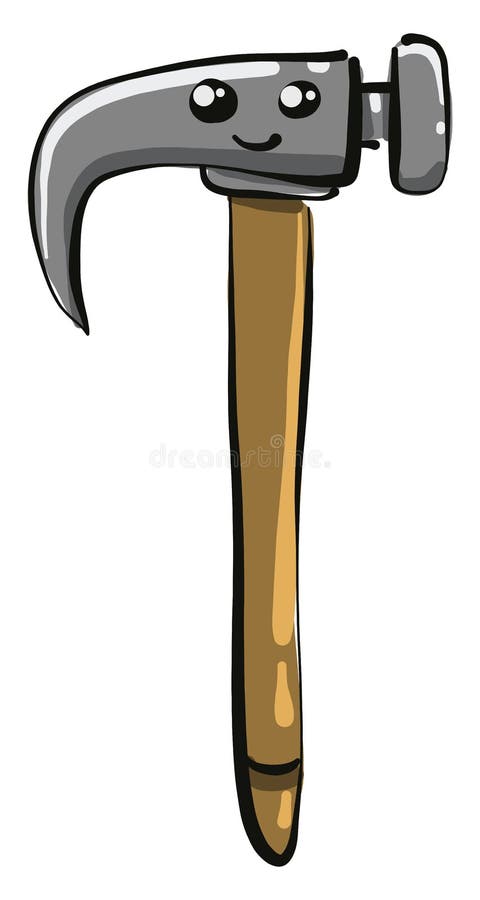 Small Hammer Weapon Monoline Symbol Icon Logo for Graphic Design, UI UX ...