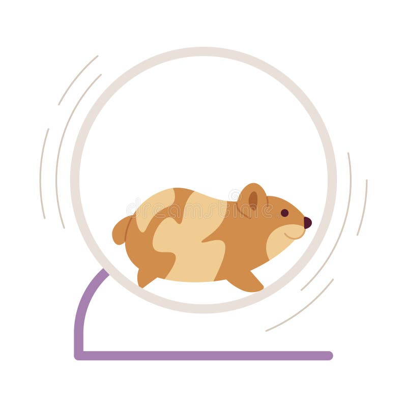 Hamster Running Wheel Cartoon Images Stock Illustrations – 385 Hamster ...
