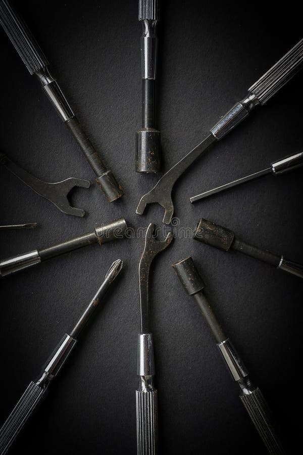 Small Hand Tools Used for Camera and Computer Work Stock Image - Image ...