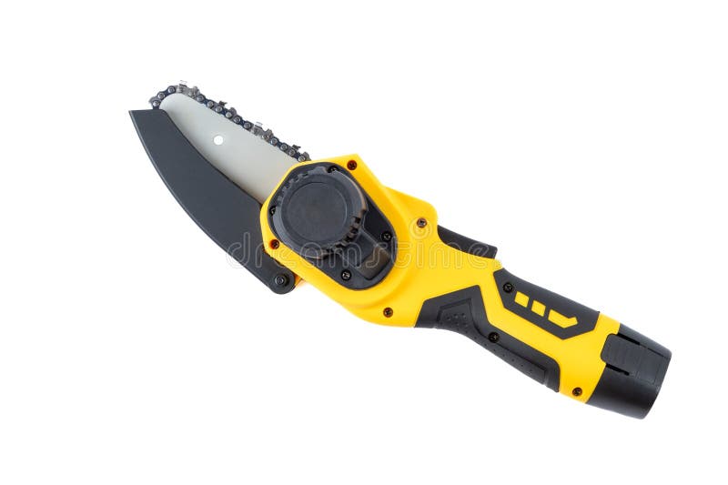 Small Handheld Lithium Battery Powered Chainsaw for Trimming, Cutting ...