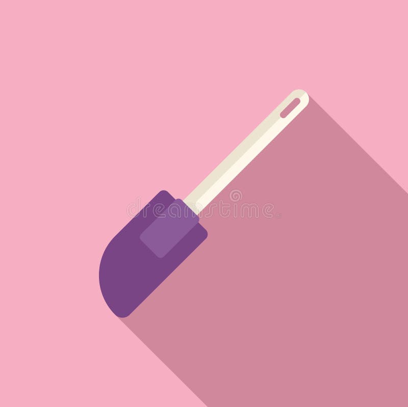 Small Handle Spatula Icon Flat Vector. Shape Element Stock Illustration ...