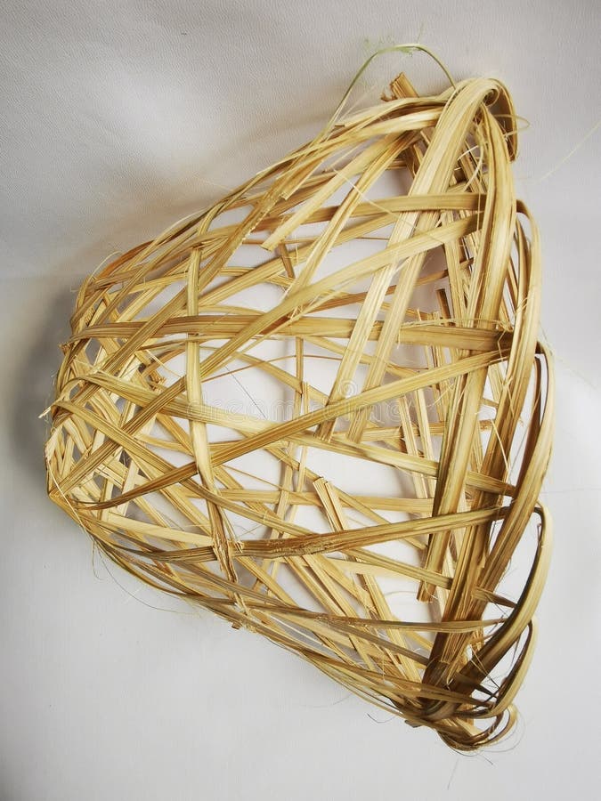 Small Handmade Bamboo Basket for Any Storage. in the Photo Isolated on ...