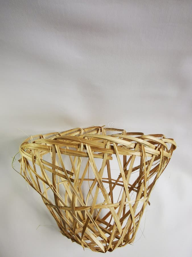 Small Handmade Bamboo Basket for Any Storage. in the Photo Isolated on ...
