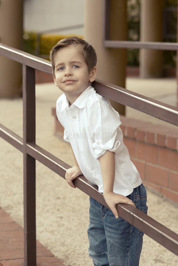 Small happy boy stock photo. Image of caucasian, little - 43091340