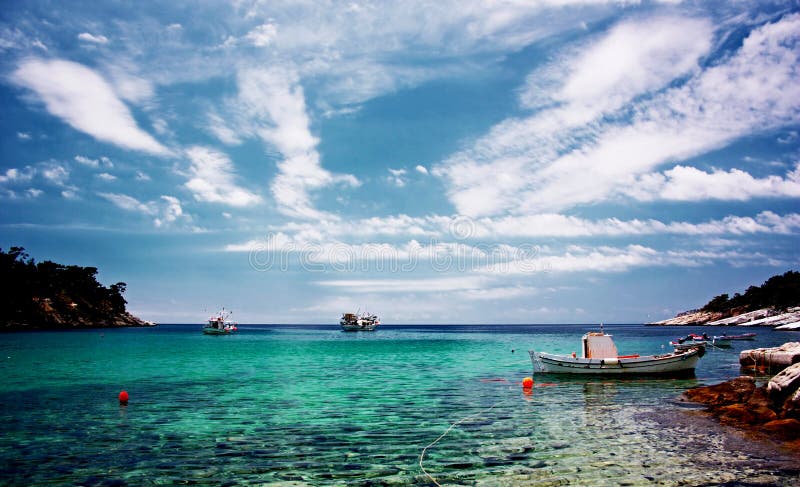 Small harbor stock image. Image of tranquil, beauty, landscape - 5543127