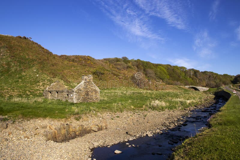 The Small Harbour at Latheronwheel on the Coast of Caithness, Scottish ...