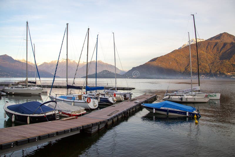 Small Harbour and Pier with Boats Editorial Stock Image - Image of pier ...