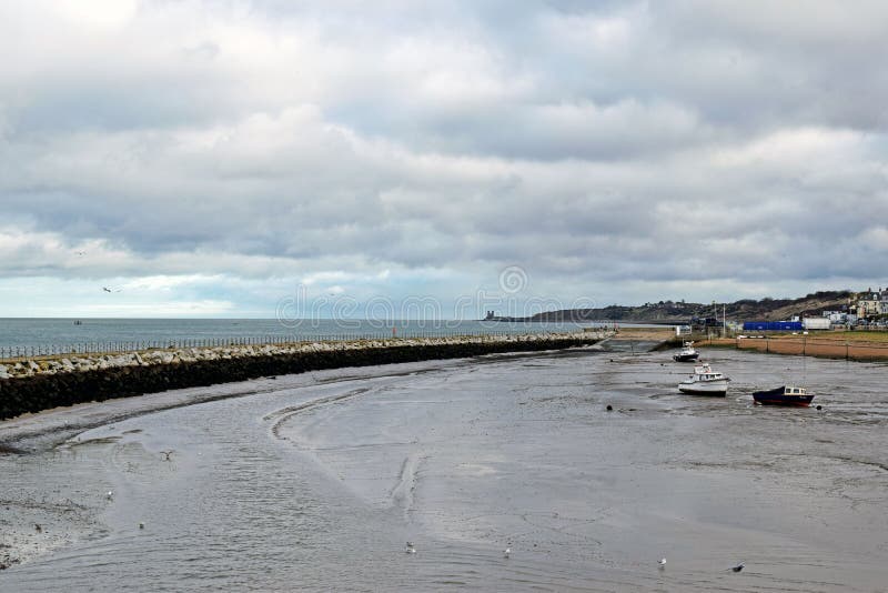 Herne Bay Harbour on a Cold Winter`s Day Stock Image - Image of harbour ...