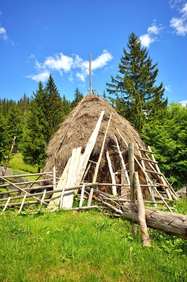 Big haystack stock image. Image of feed, farming, golden - 32365053