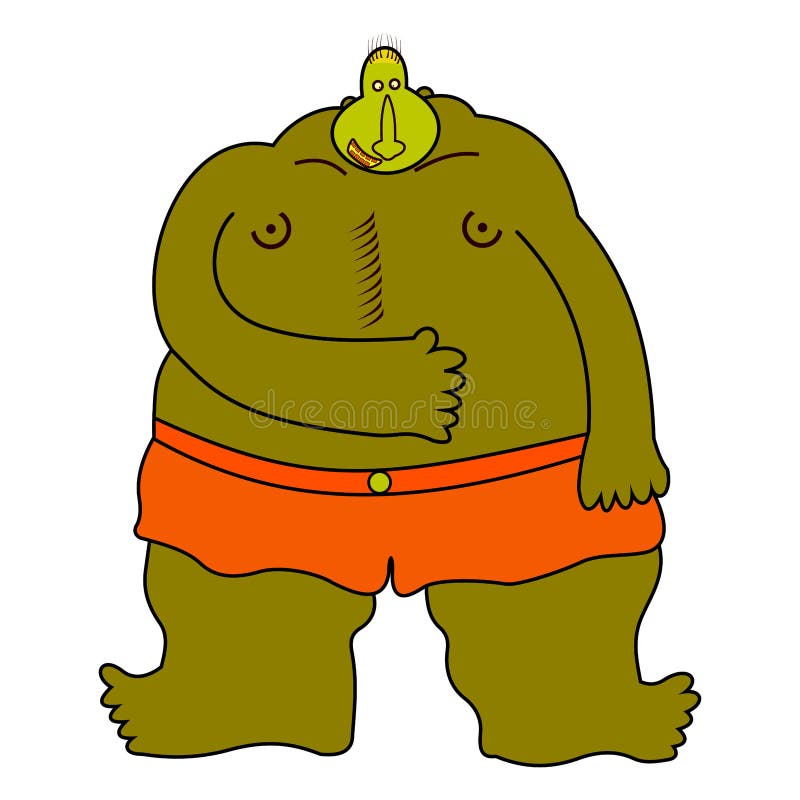 Small Head Monster stock illustration. Illustration of face - 30737720