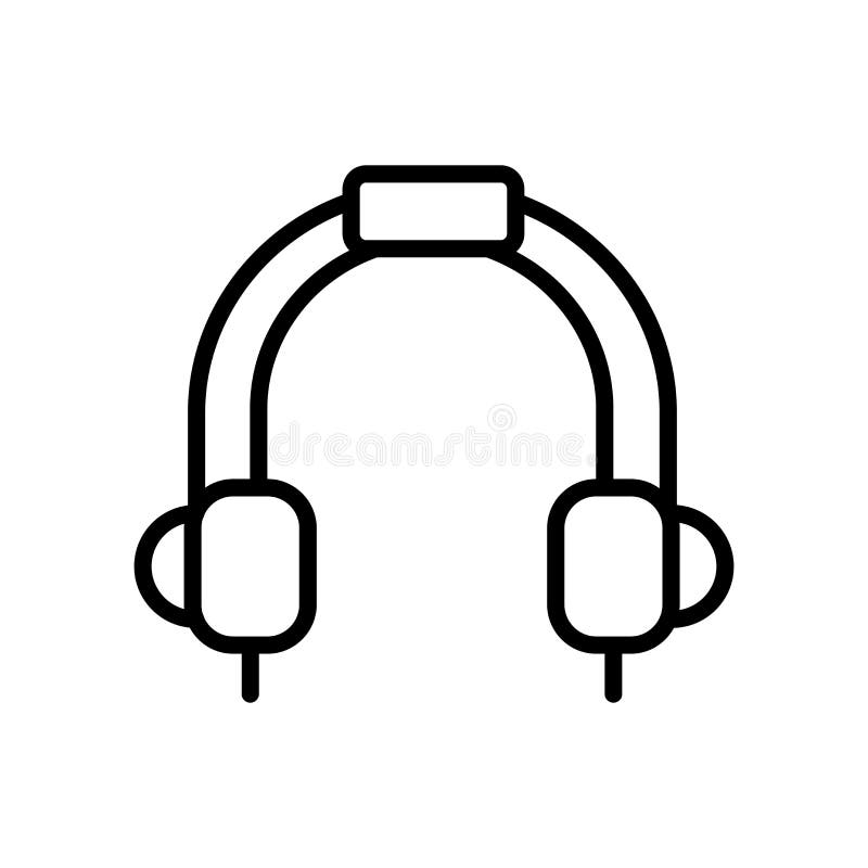 Mp3 Player with Headphones Icon Vector Sign and Symbol Isolated Stock ...
