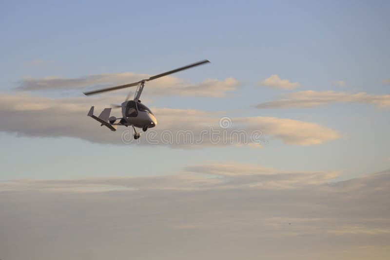 Small Helicopter stock image. Image of sunset, locations - 39499451