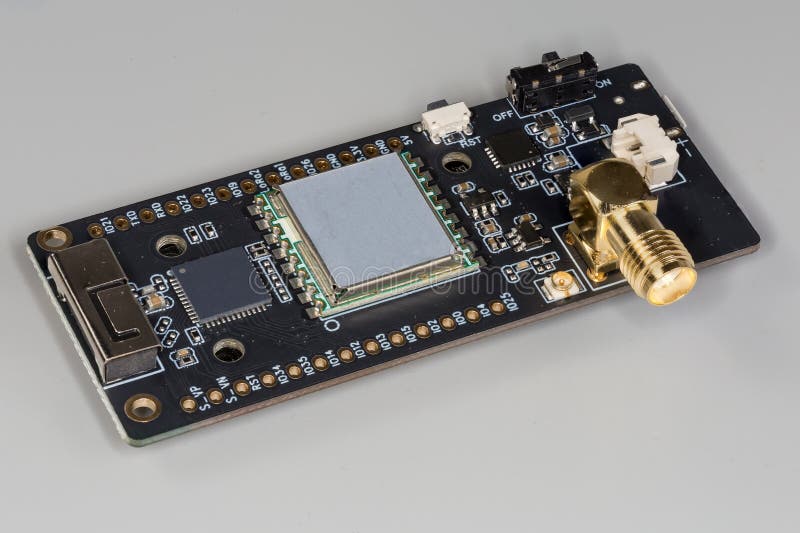 Small High-frequency Electronic Unit Assembled on Printed Circuit Board ...