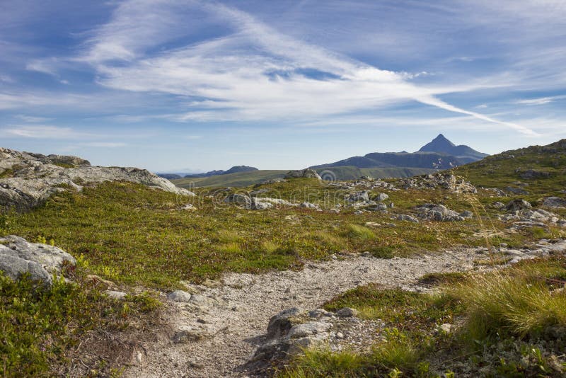 Hiking trail on a mountain stock photo. Image of activity - 107830952