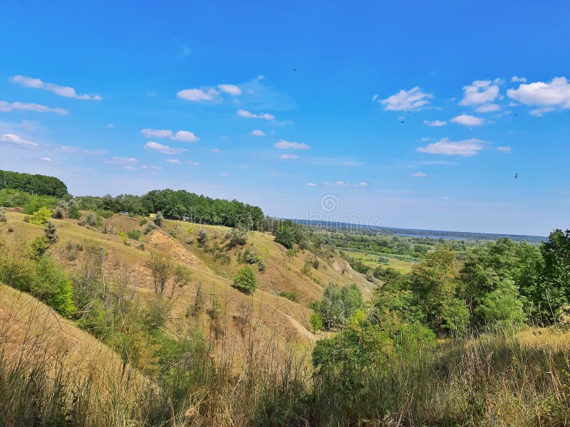 Small Hill and Beatiful Sky Stock Image - Image of natureofukraine ...