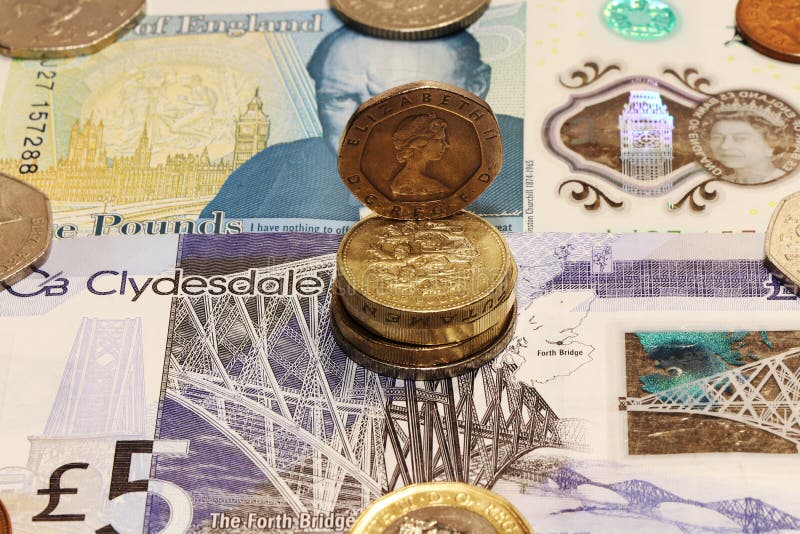 A Small Hill of British Coins Editorial Image - Image of future, euro ...