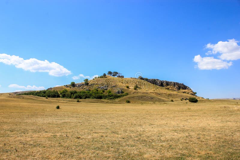 Small Hill at Historic Railroad Tunnels at Lake Mead, NV Stock Image ...