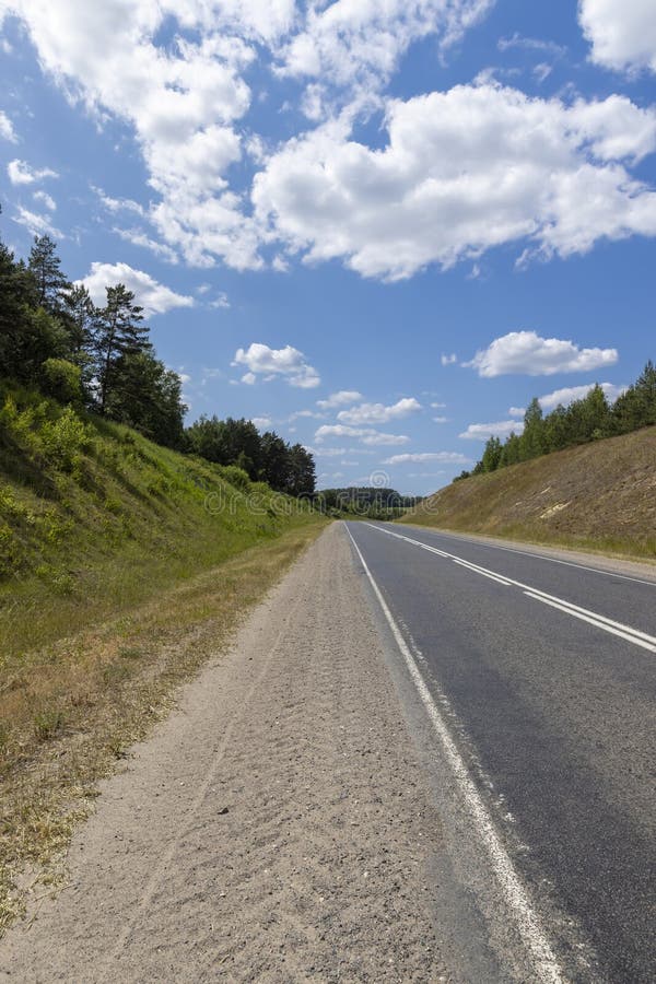 Small Hills through Which the Highway Passes Stock Image - Image of ...