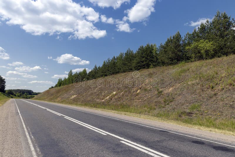 Small Hills through Which the Highway Passes Stock Photo - Image of ...