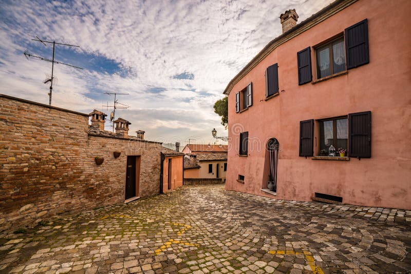 A Small Hilltop Village Streets Stock Image - Image of streets, village ...