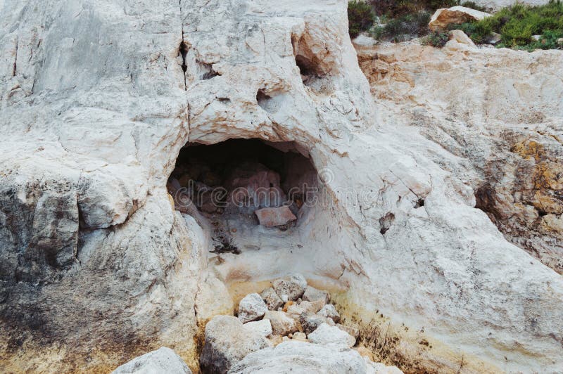 Small Hole and Dirt Mound from Ground Bee Insect Stock Photo - Image of ...