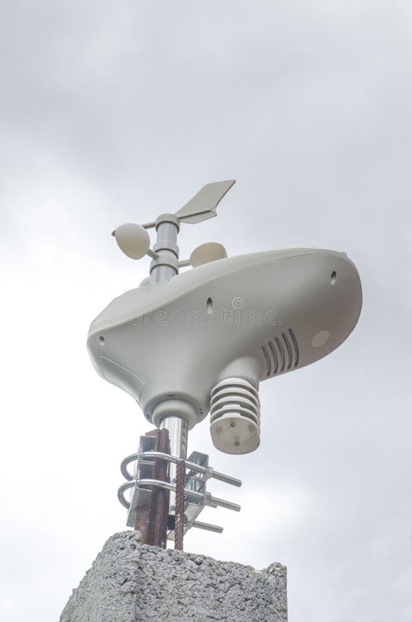 Small Weather Station, Transmitter on Island Nea Kameni Stock Photo ...