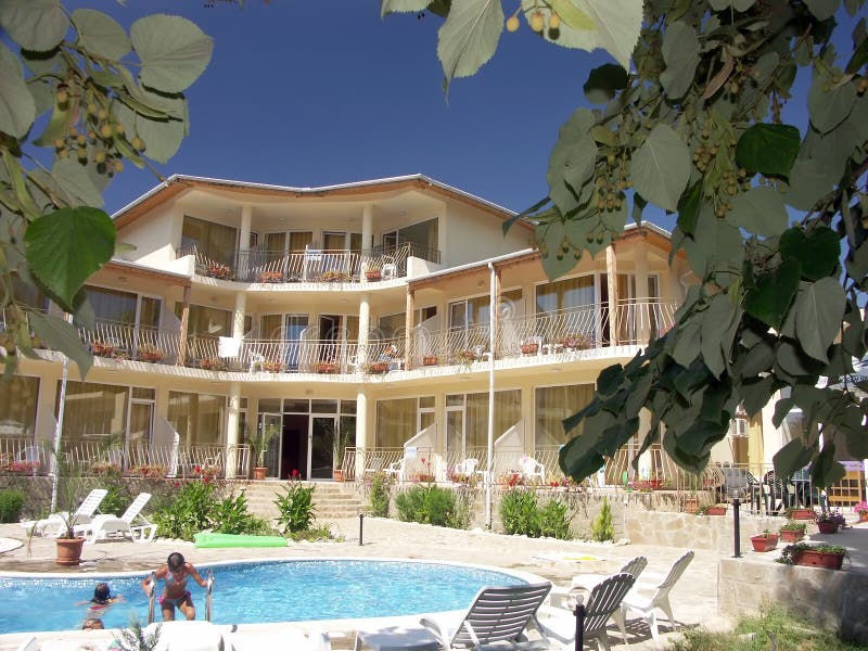 Small Hotel Room with Three Single Beds Stock Photo - Image of small ...