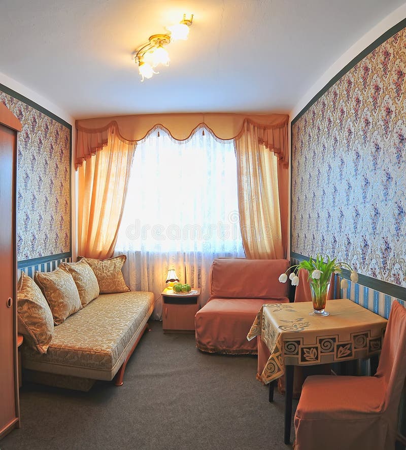 Small hotel room stock image. Image of seats, floor, hotel - 5323331