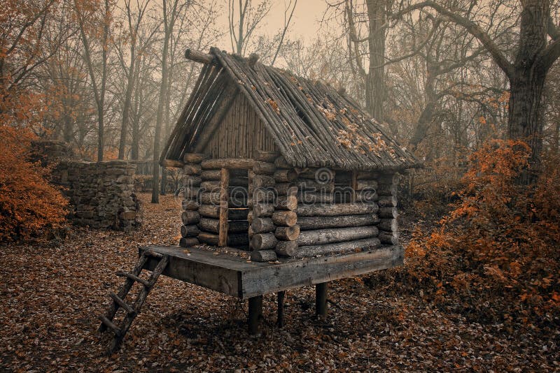 Small house stock image. Image of wood, park, brown, small - 21007611
