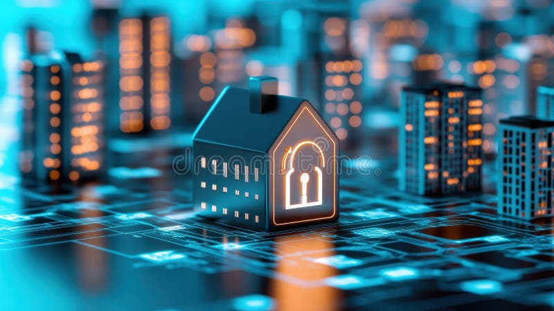 Small House on Computer, Exploring Smart Homes, Remote Work, and Online ...