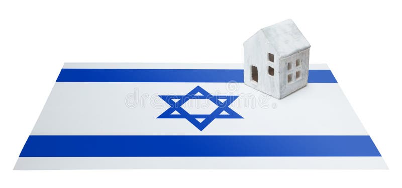 Small House on a Flag - Israel Stock Image - Image of immovable, israel ...