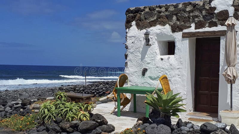 A small house near the sea stock image. Image of ocean - 171579281