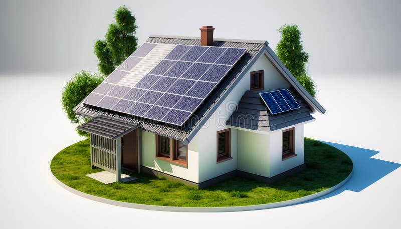 Solar Roof Domestic Stock Illustrations – 32 Solar Roof Domestic Stock ...