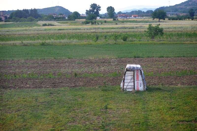 Small House To Hide from the Rain Stock Image - Image of grass, nature ...