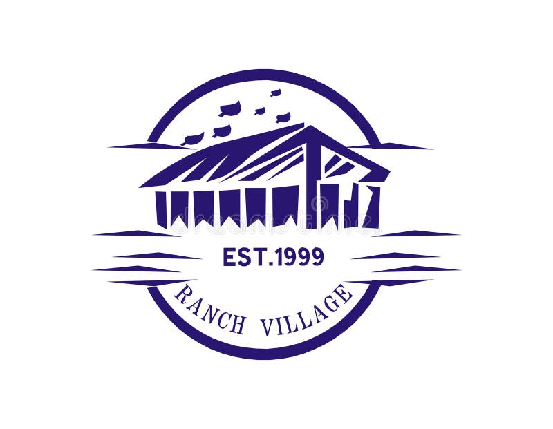 Small House Village Ranch Logo Vector Stock Illustration - Illustration ...