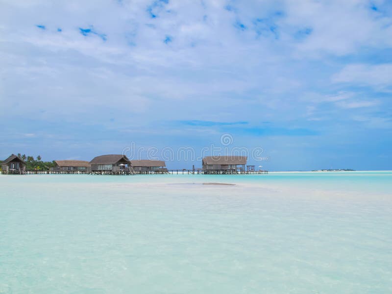 Small Houses Over the Sea, Relaxation Spot Stock Photo - Image of ...