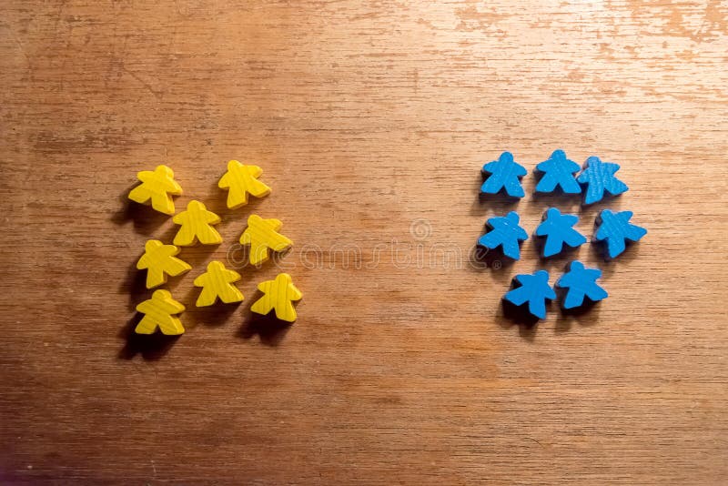 Diversity, Social Union, Together, Small Human Shaped Colored Wooden ...