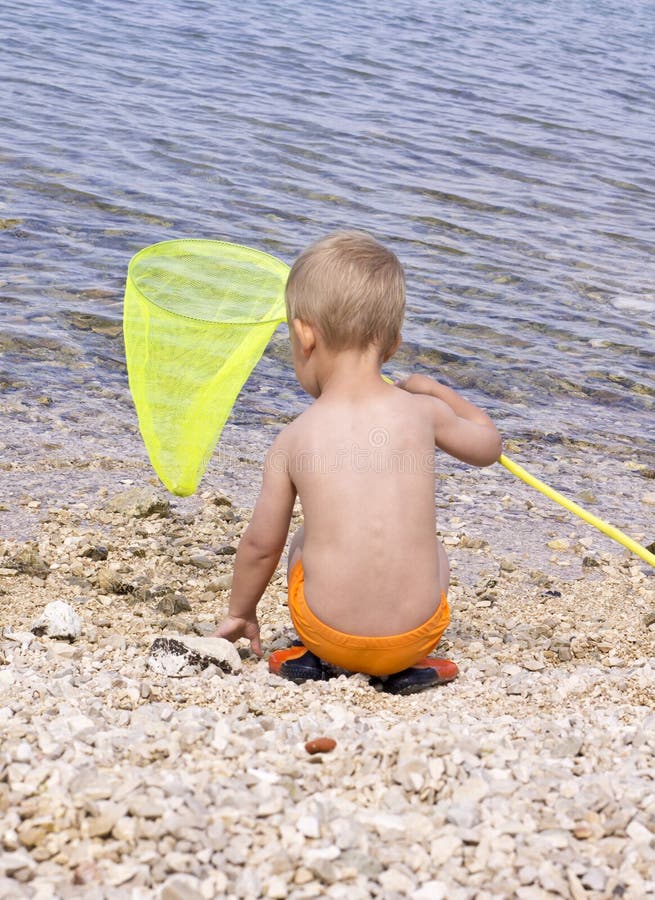 Small hunter stock image. Image of enjoyment, ocean, happy - 26227293
