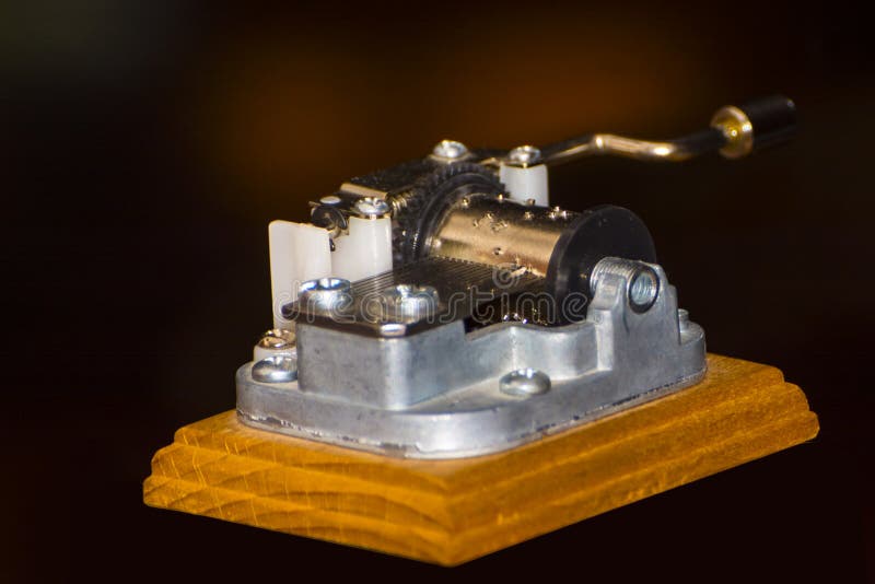 A Small Hurdy-gurdy is Playing a Music Stock Image - Image of iron ...