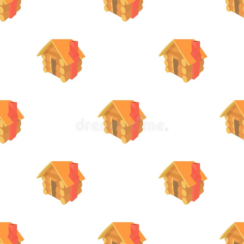 Small Hut Pattern Seamless Vector Stock Vector - Illustration of ...