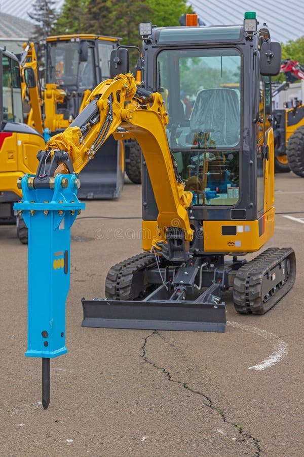 Small Hydraulic Breaker Hammer Editorial Photography - Image of mini ...