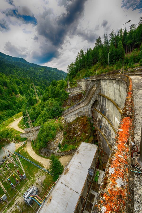 Small Hydro Electric Dam Harnessing Water Power Stock Image - Image of ...