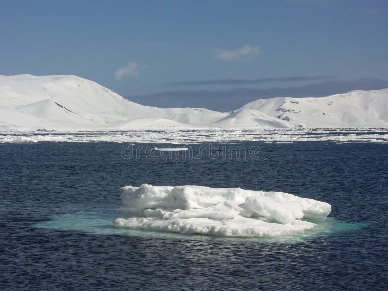 Small iceberg floating stock image. Image of snowy, melts - 7443181