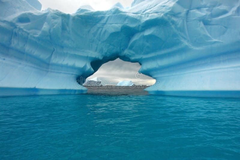 Iceberg with an Unusual Shape in Antarctica Stock Photo - Image of ...