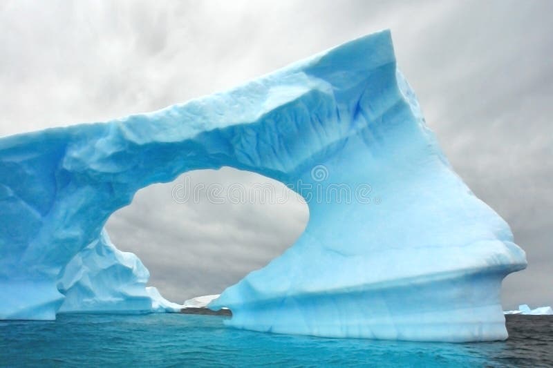 Iceberg with an Unusual Shape in Antarctica Stock Image - Image of ...