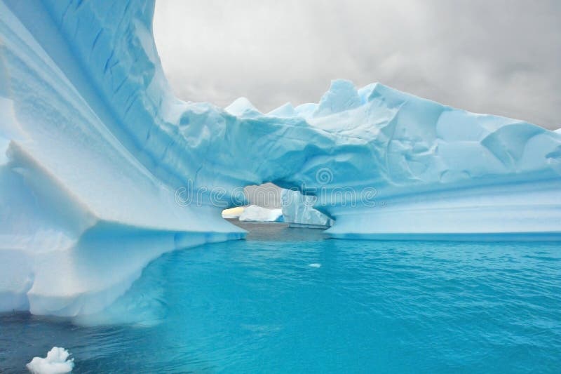 Iceberg with an Unusual Shape in Antarctica Stock Photo - Image of ...