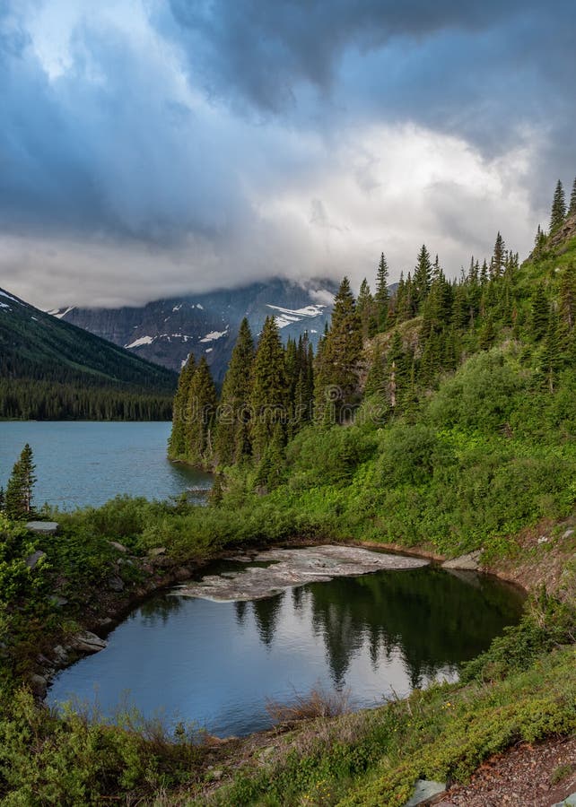 Small Iceburg Floats in Pond Stock Photo - Image of morning, national ...