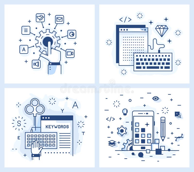 Modern Linear Geometric Seamless Pattern. Black and White Optical Art ...