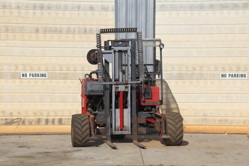 Small Industrial Forklift stock photo. Image of duty - 74840284